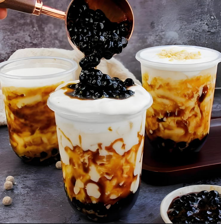 Comparación de perlas de tapioca y perlas explosivas para el té de burbujas