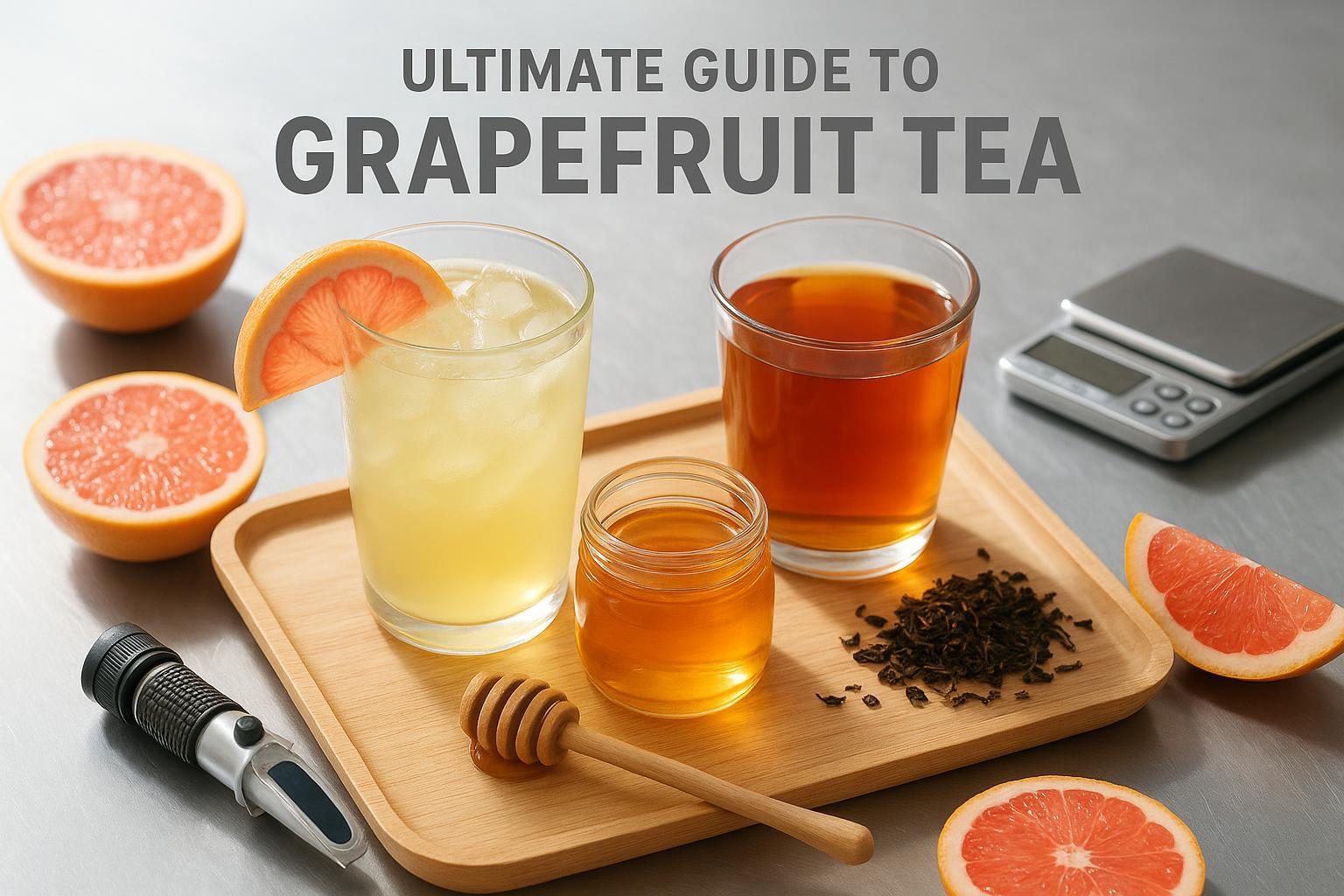 A grapefruit zöld tea kávézóknak és otthonra való elkészítésének végső ...